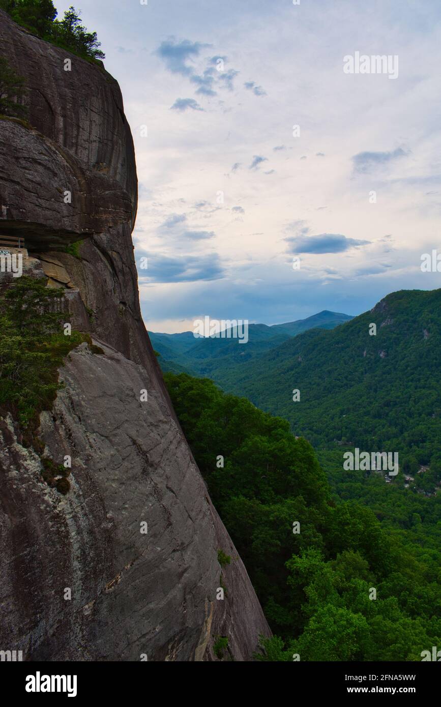 The Valley from Chimney Rock Stock Photo - Alamy