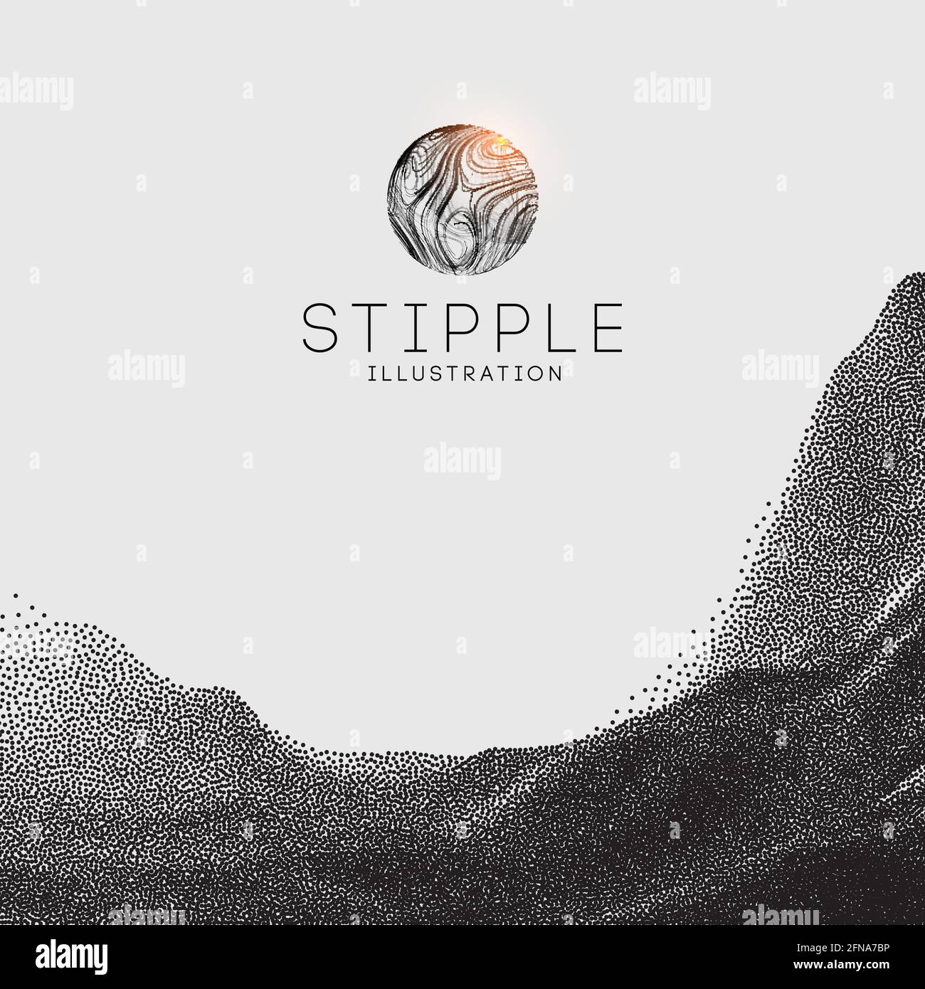 Pointillism Logo Pointillism Art | Pointillism Wall Art | Giclee