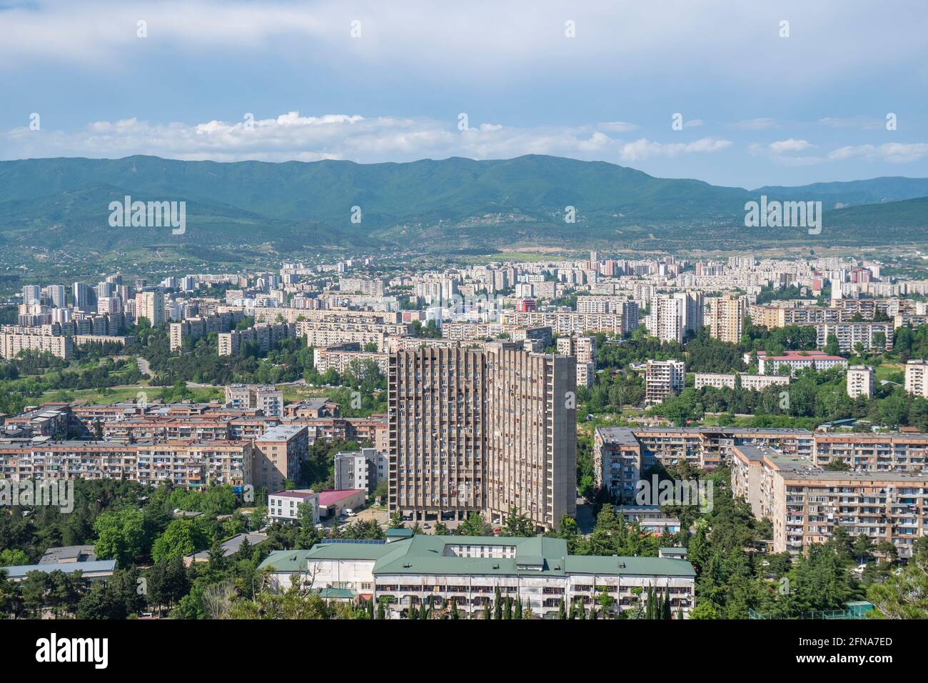 Residential area of Tbilisi, multi-storey buildings in Gldani and ...