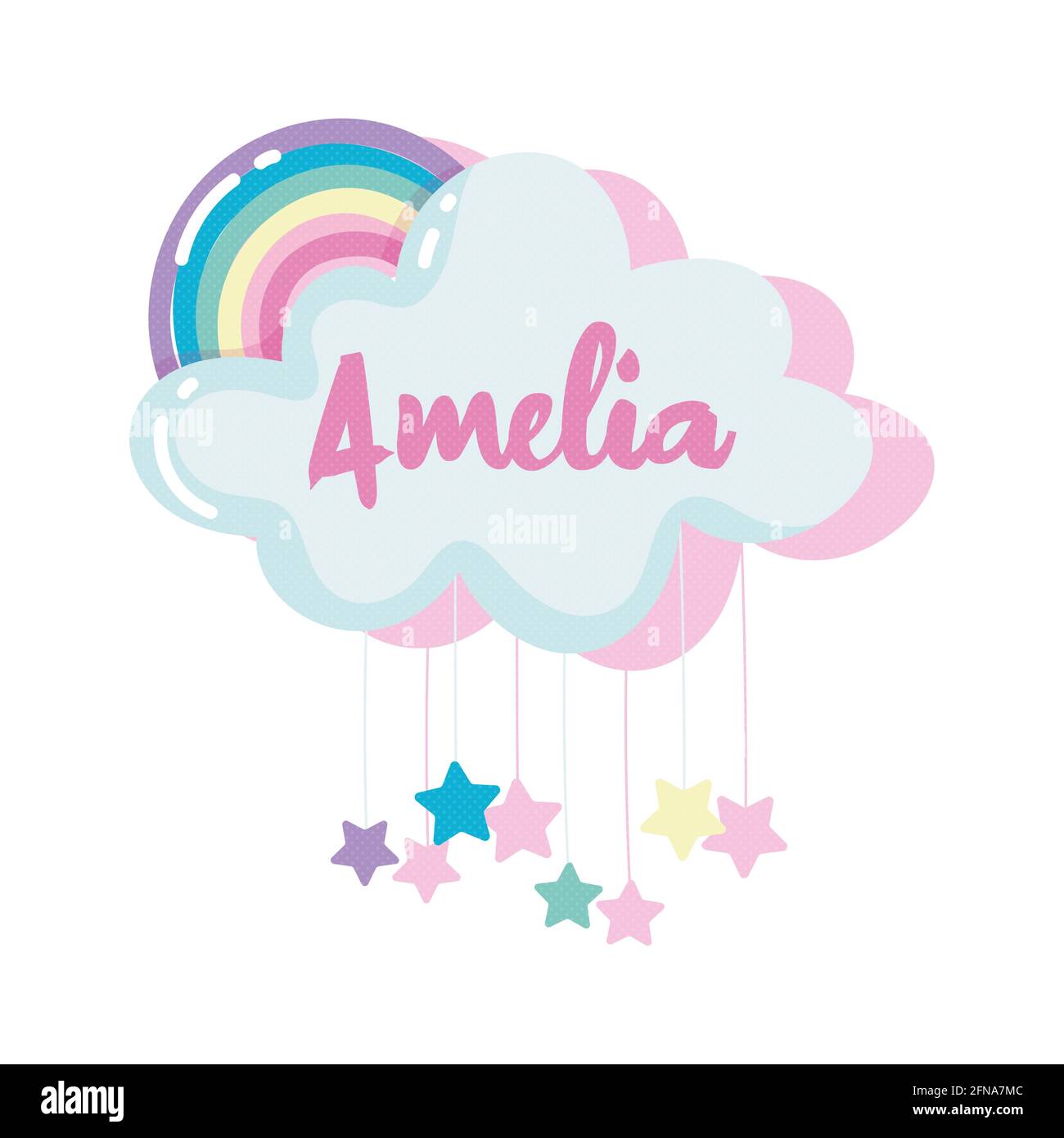Amelia name design hi-res stock photography and images - Alamy