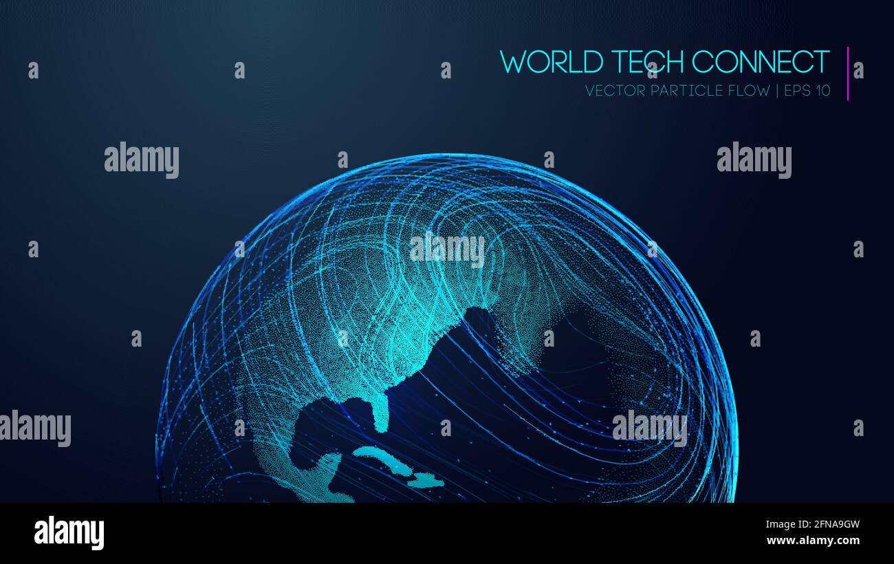 Visual energy. Computer world connectivity structure analysis. Internet ...