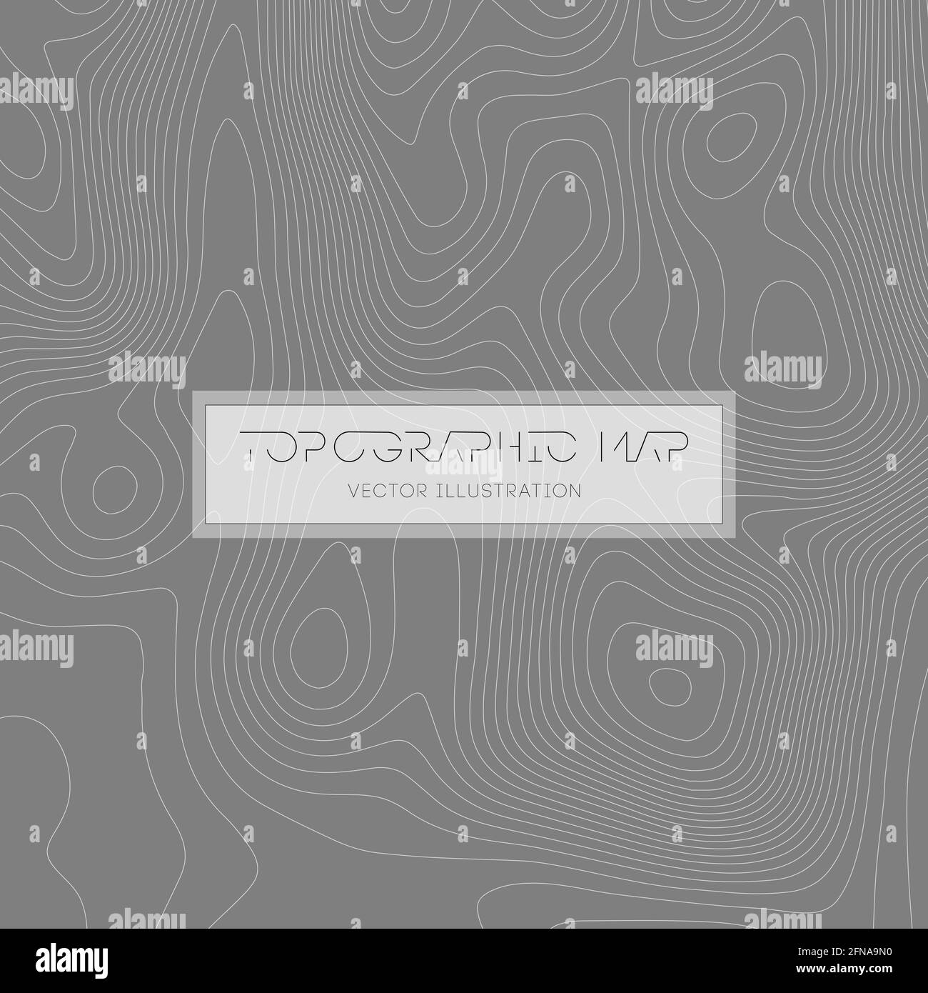Abstract paper cut shapes. Topographic map on white background. Topo ...