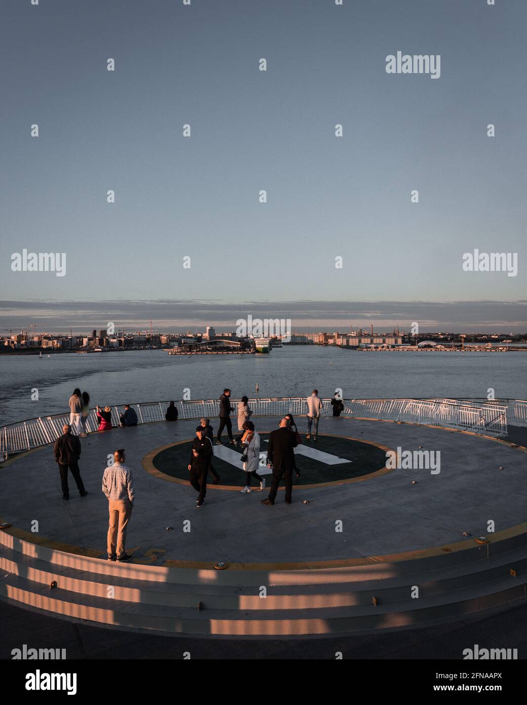 Editorial 2019-09-26 Helsinki Finland Passanger on the car ferry Silja ...