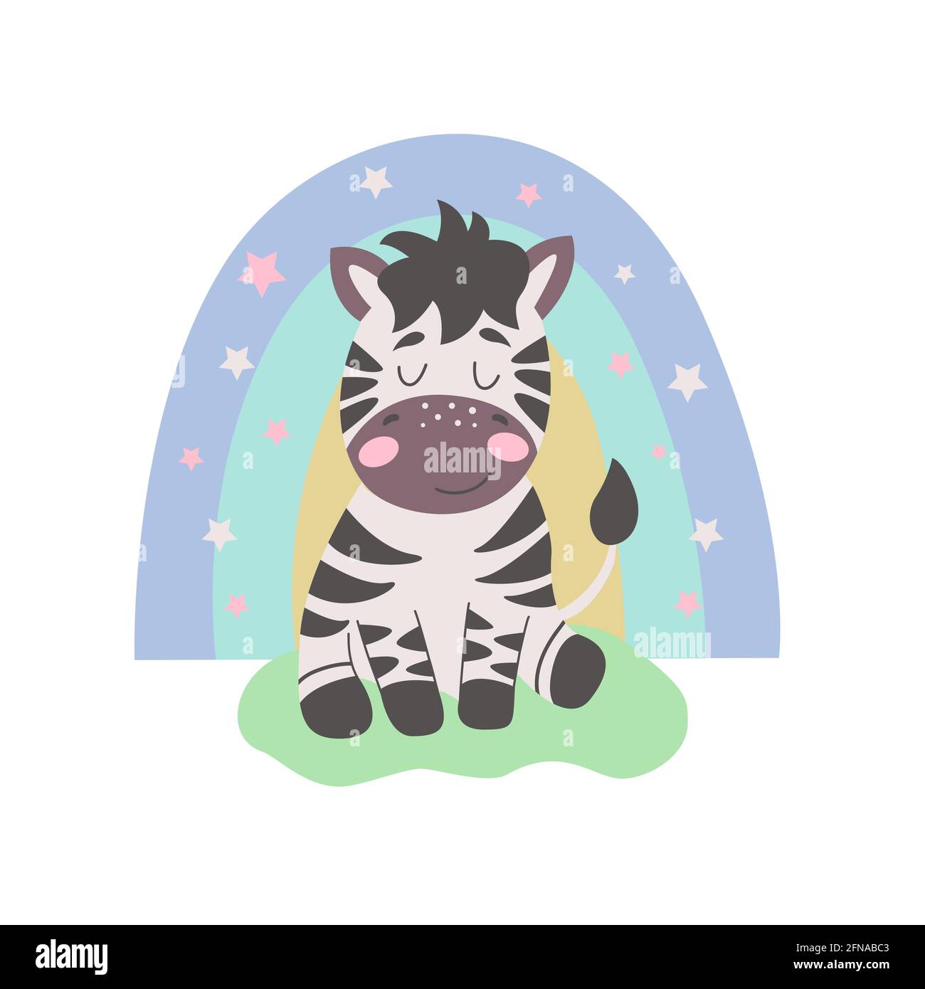 Cute Rainbow Zebra Backgrounds