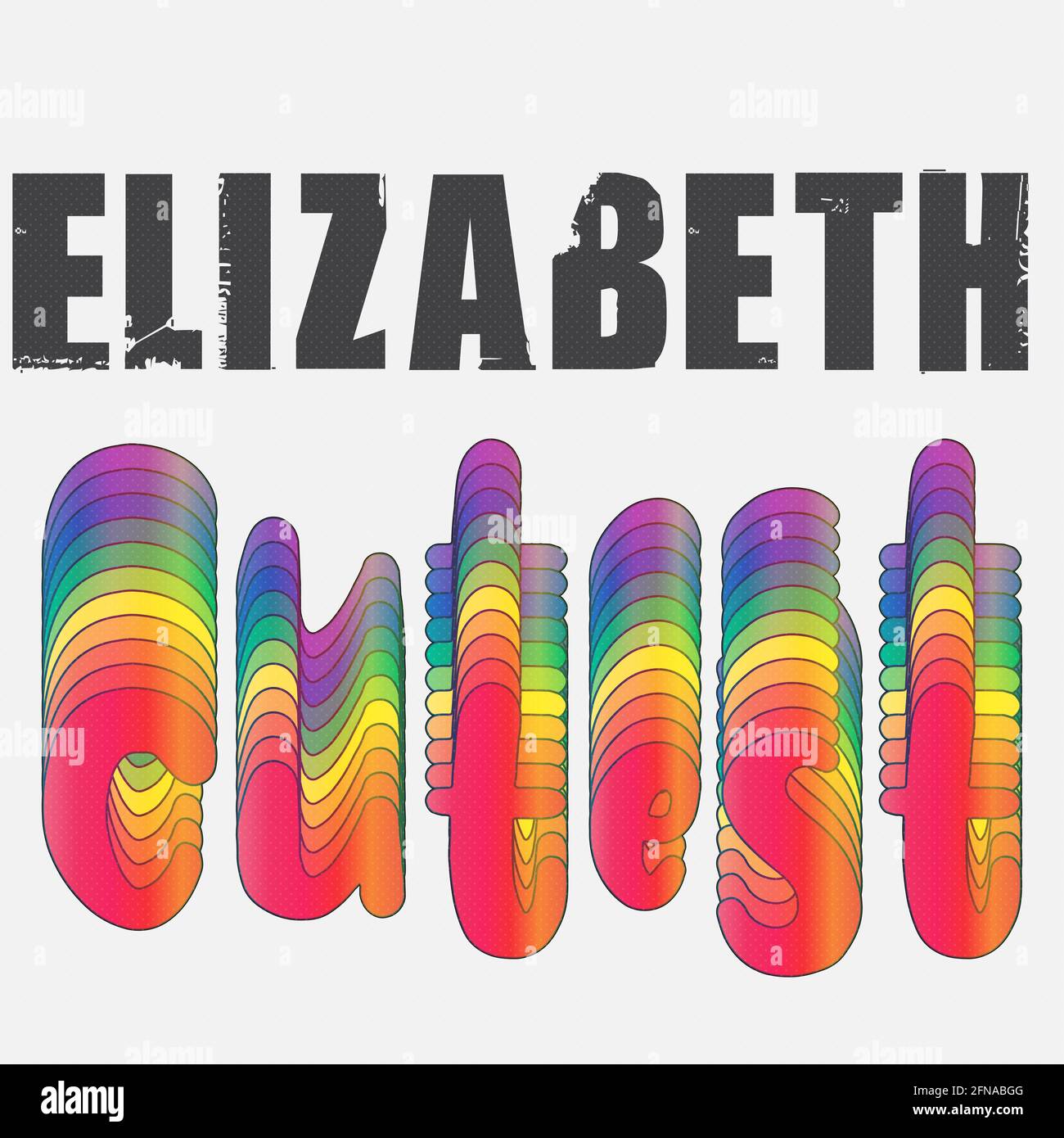 Elizabeth name design hi-res stock photography and images - Alamy