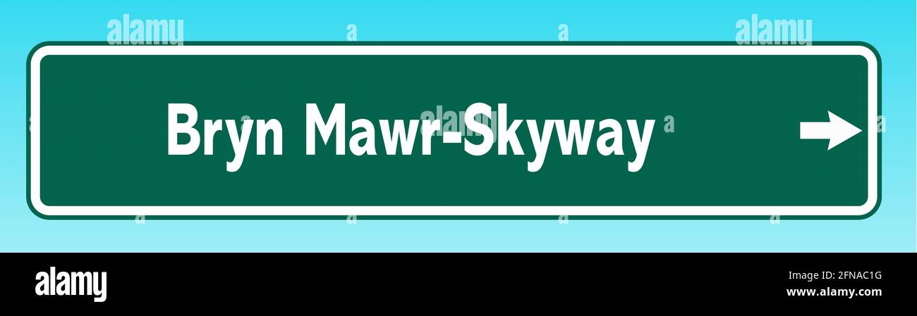 Bryn mawr sign america hi-res stock photography and images - Alamy