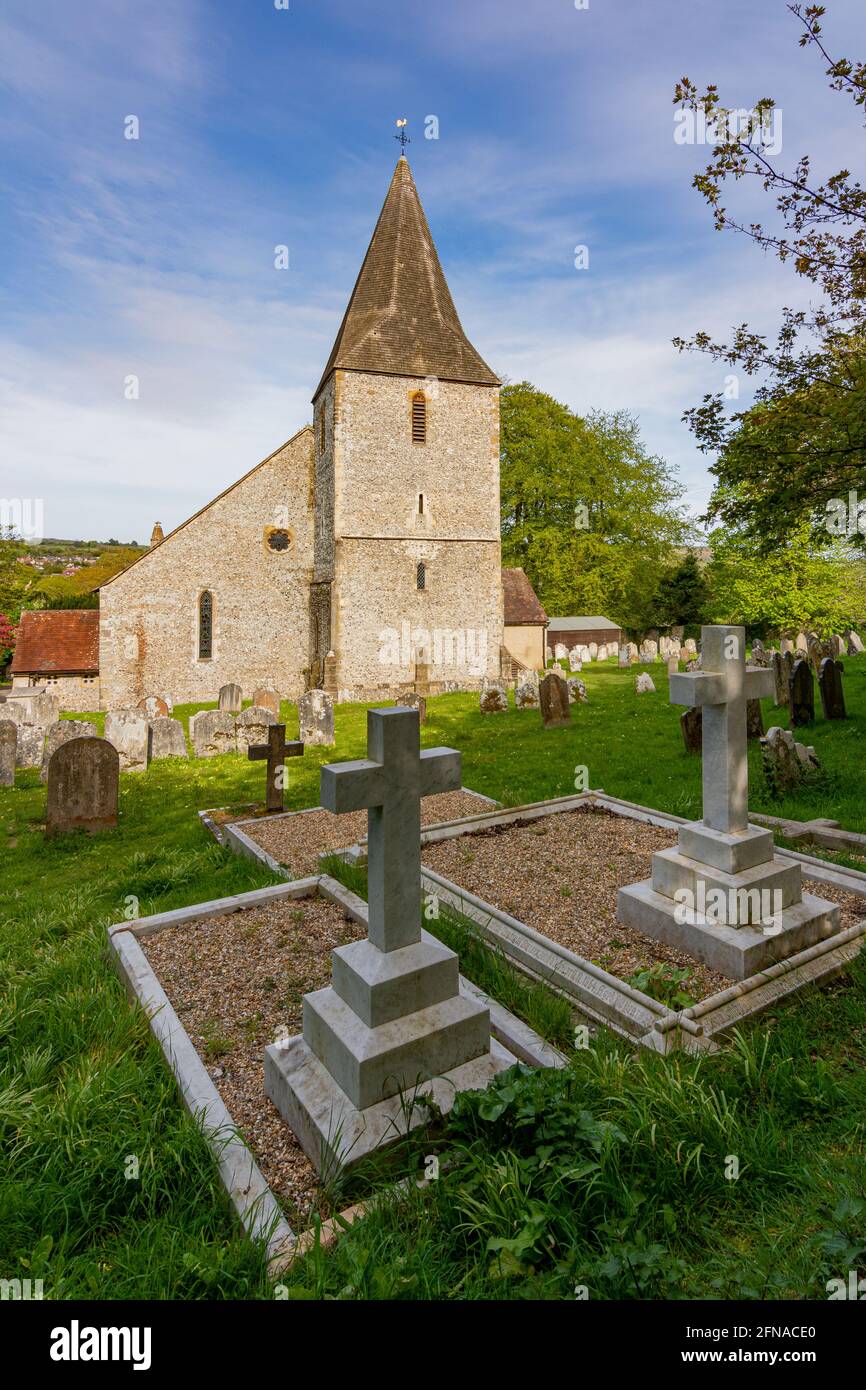A different view of the St. John the Baptist Church, Findon, West ...