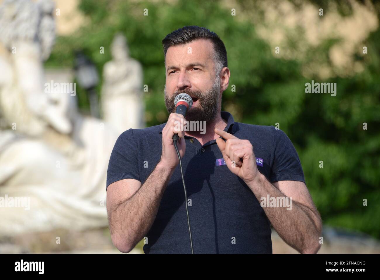 Rome, Italy. 15th May, 2021. The intervention of Alessandro Zan Credit ...