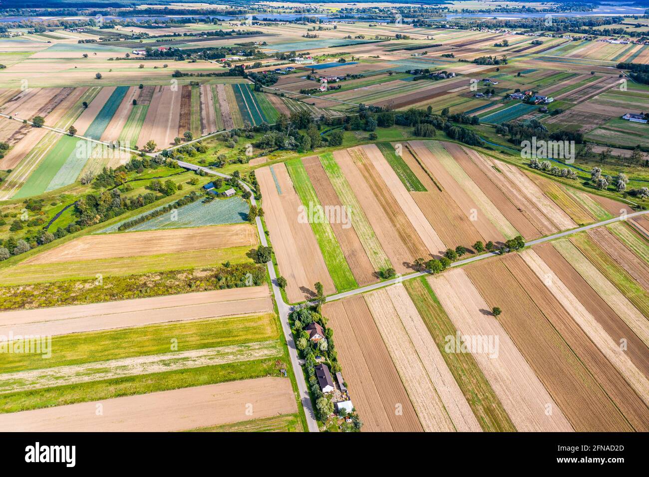 Fields aerial hi-res stock photography and images - Alamy