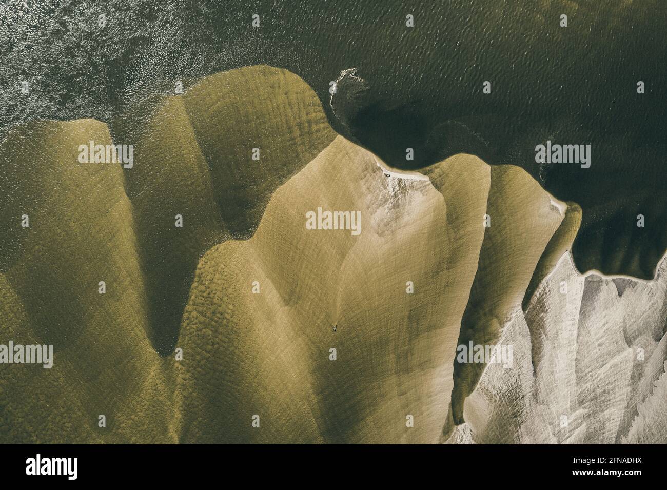 Shoals on the river aerial view Stock Photo - Alamy