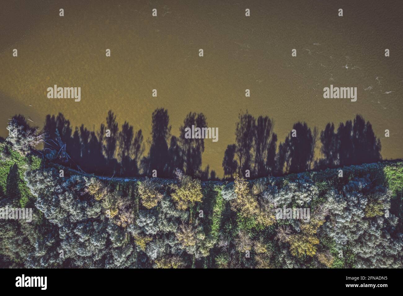Top down view river bank hi-res stock photography and images - Alamy