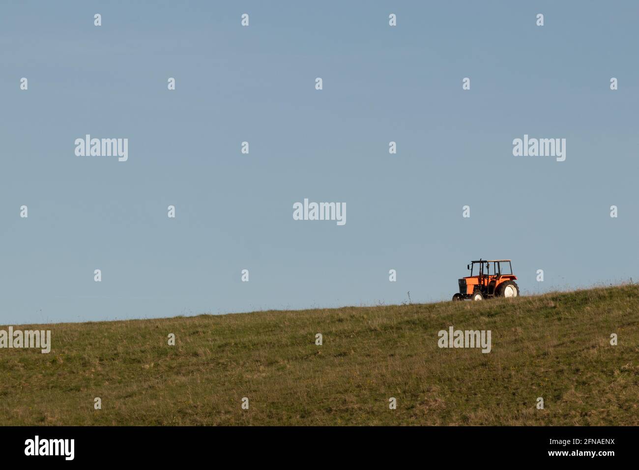 tractor in field Stock Photo - Alamy
