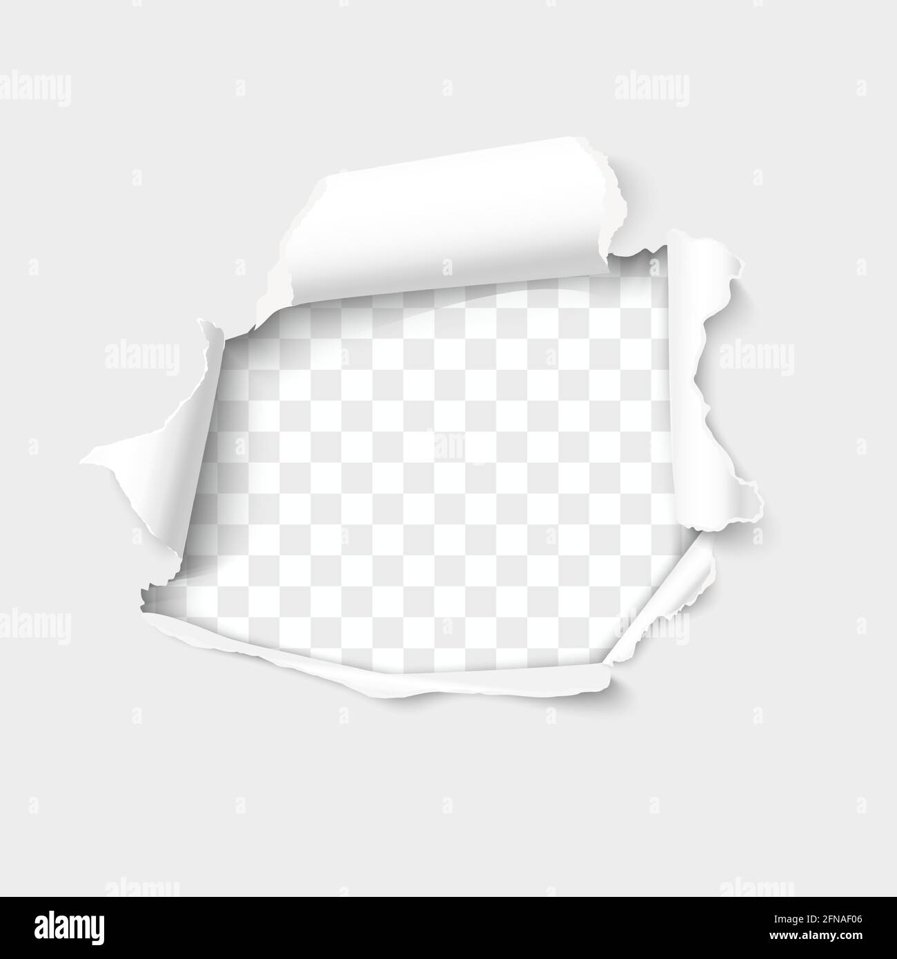 Torn paper hole side Stock Vector Images - Alamy