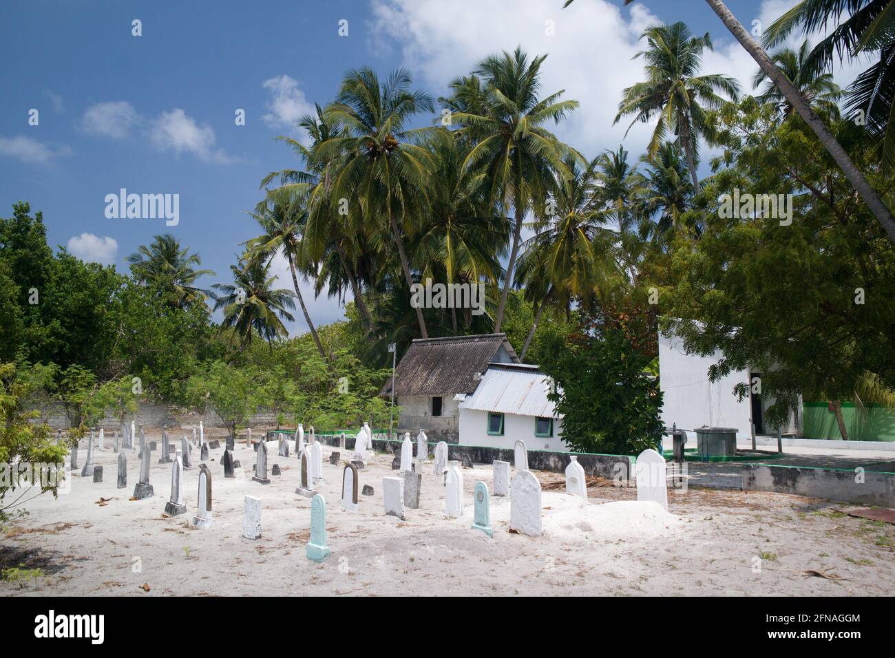 Muslim cemetery in Mathiveri, Maldives Stock Photo - Alamy