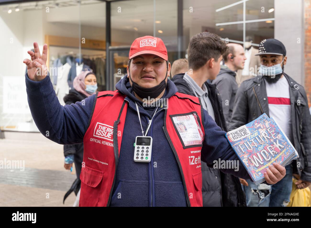 Big issue seller high street hi-res stock photography and images - Alamy