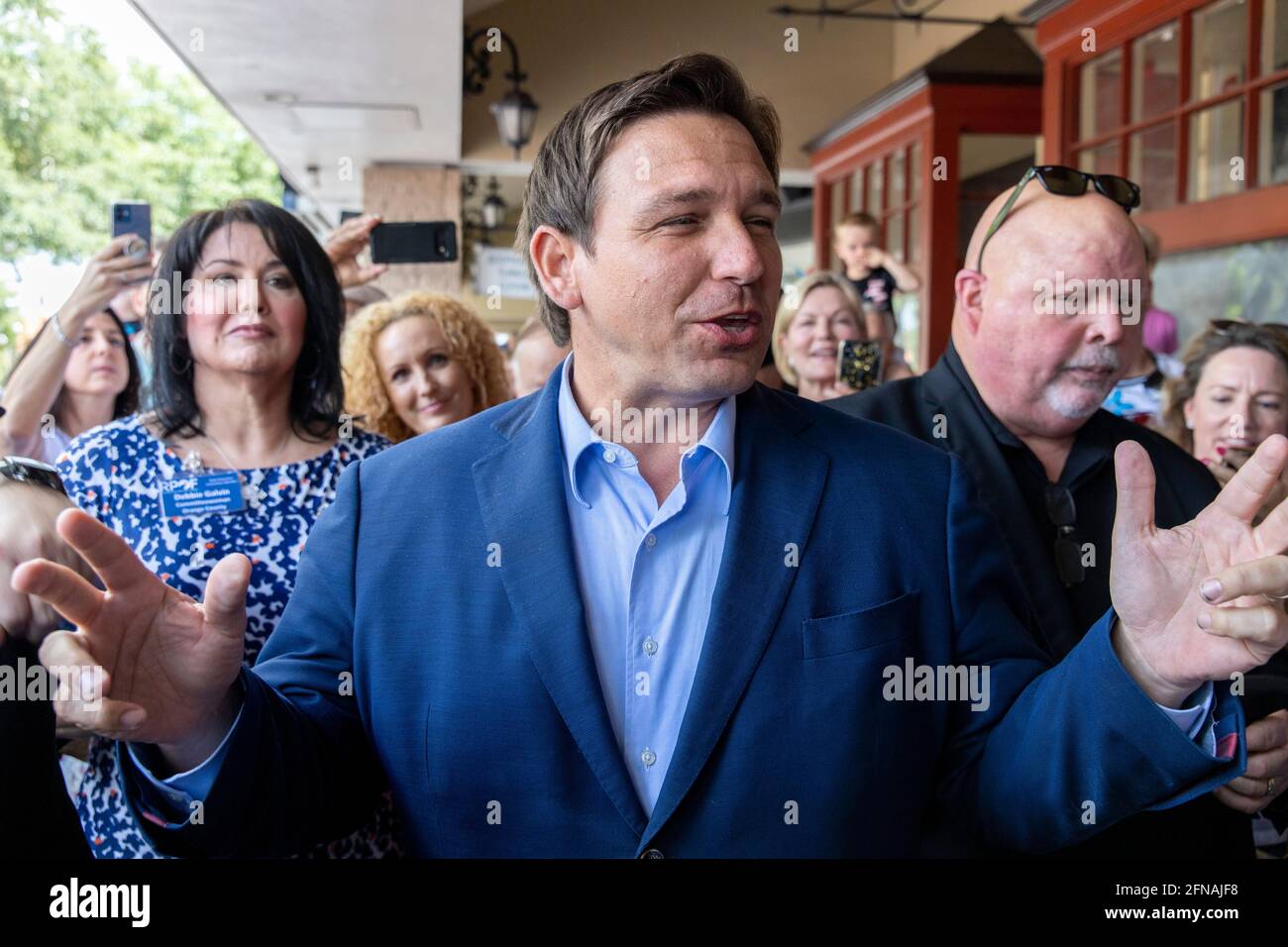 Florida Republican Governor DeSantis Attends Grand Opening of Fast ...