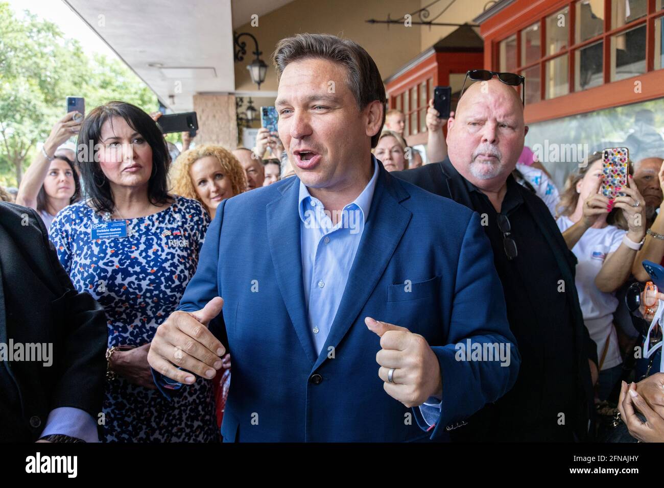 Florida Republican Governor DeSantis Attends Grand Opening of Fast ...