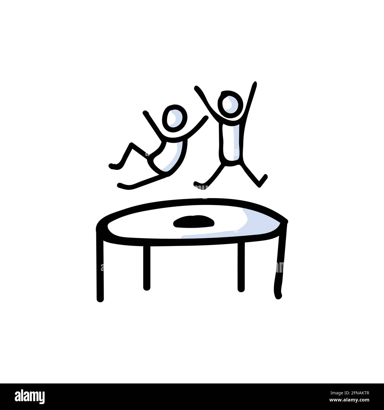 Jump trampolining Stock Vector Images - Alamy