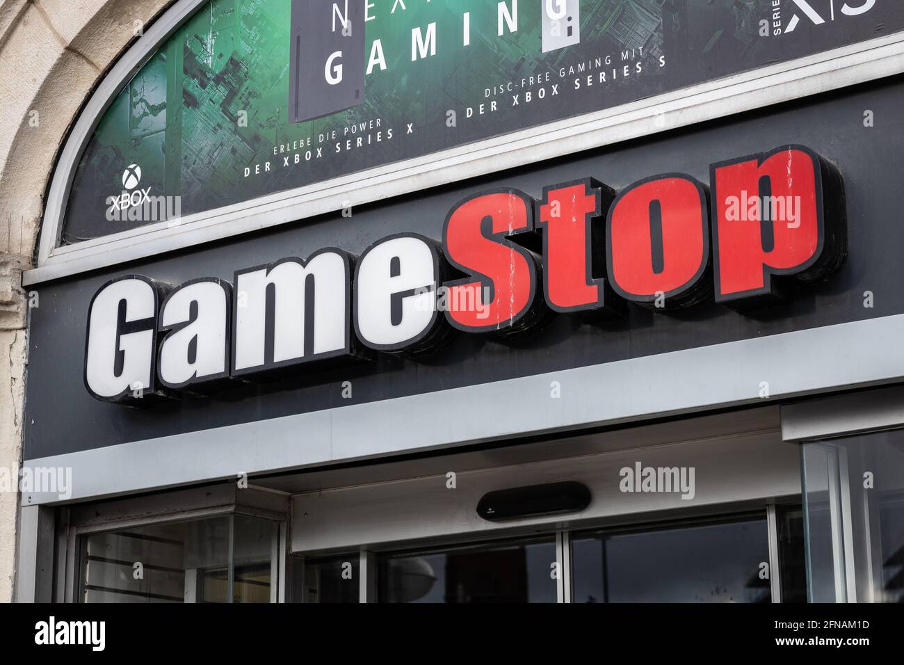 Gamestop store sign in Munich town center Stock Photo - Alamy