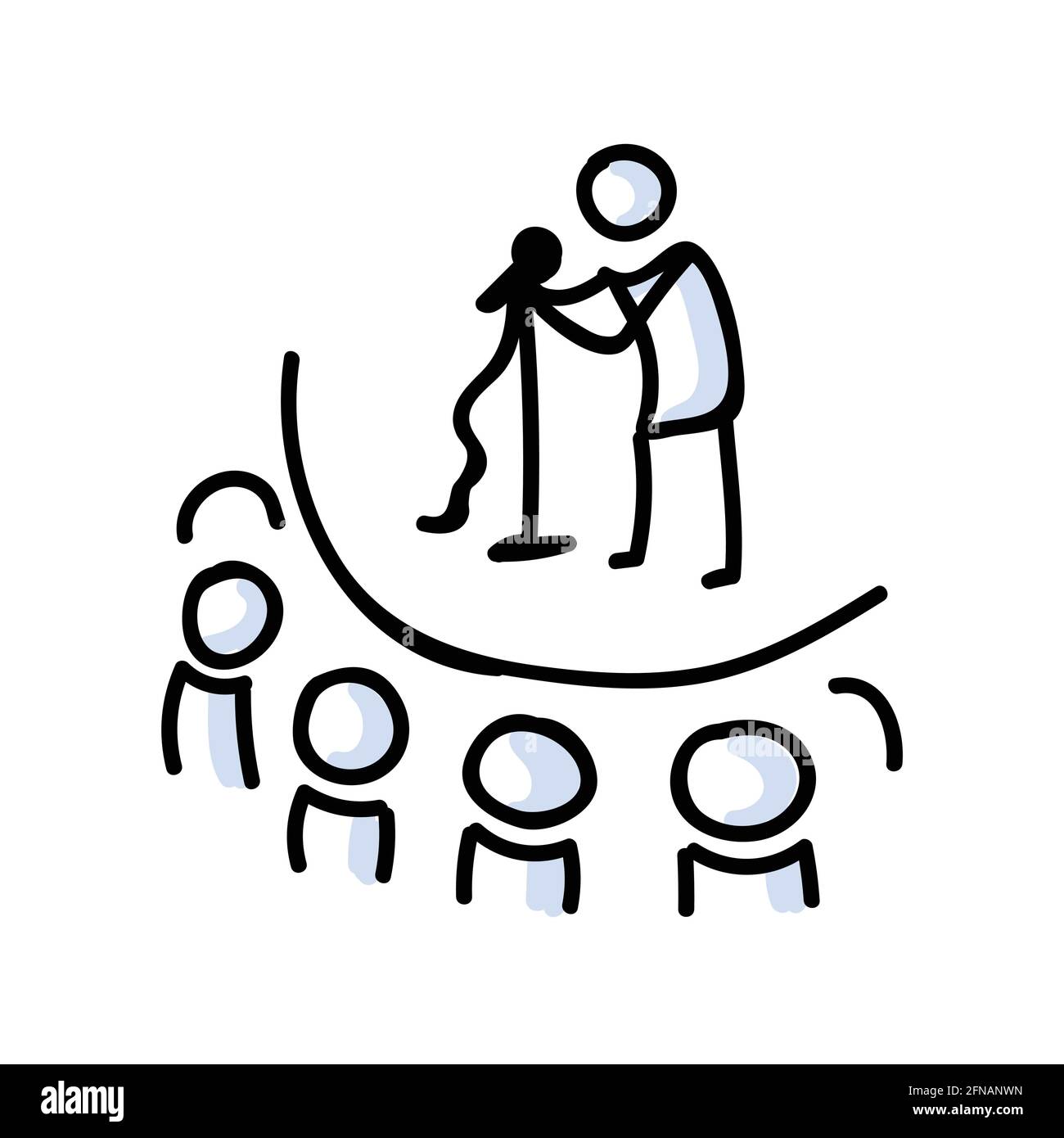 Music on stage acting theatre Stock Vector Images - Alamy