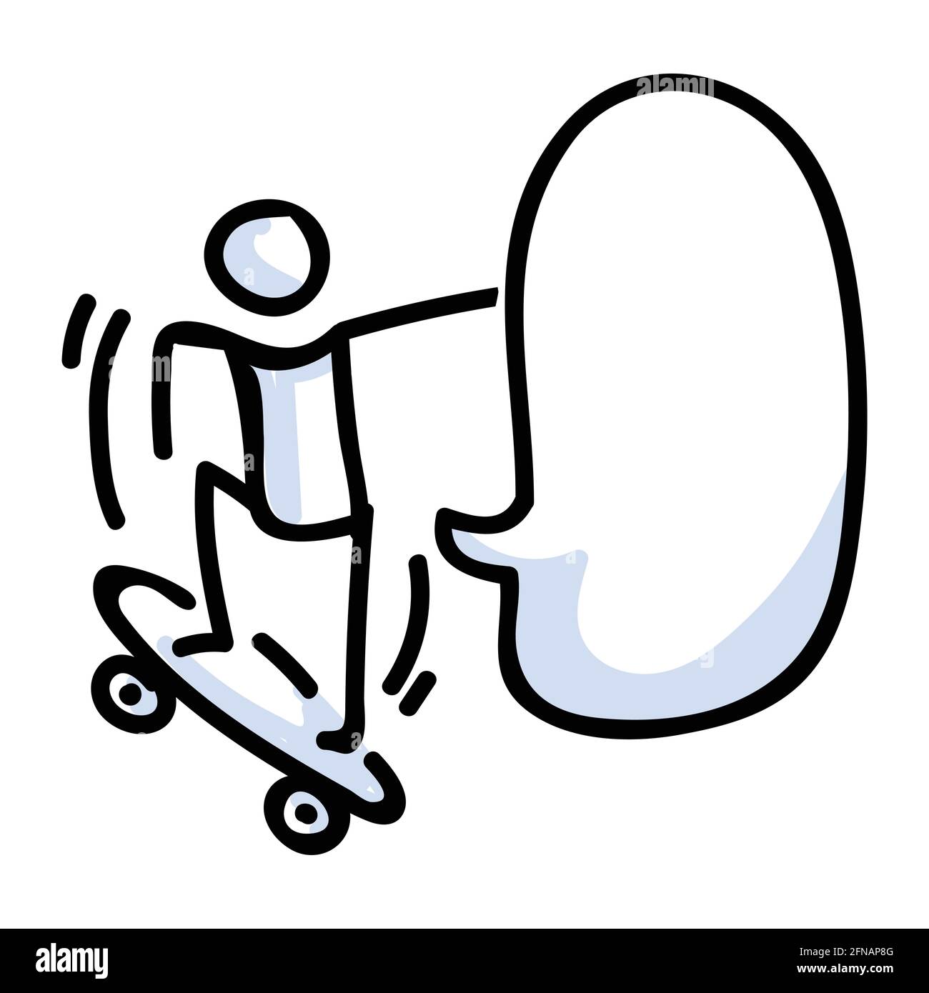 Stick Figures Jumping Over