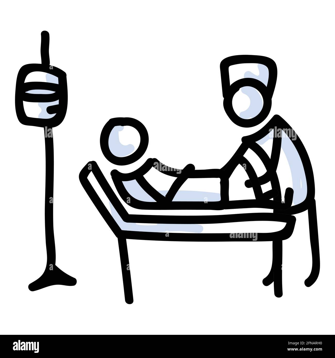 Hospital Stick Figure Hospital Medical Therapy Treatment Stick Figure