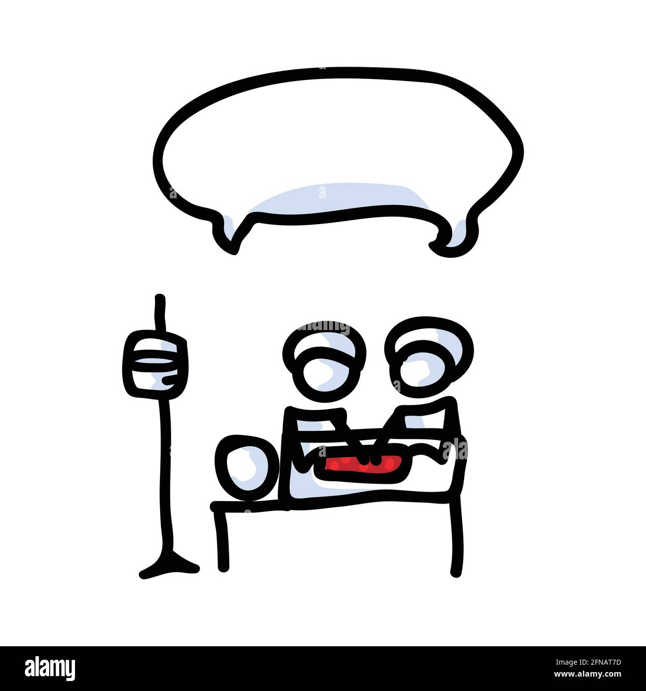 Hand Drawn Stick Figure Doctor Operation. Concept Health Care Medical ...