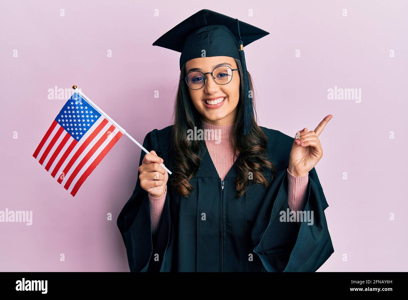 Graduation cap united flag hi-res stock photography and images - Alamy
