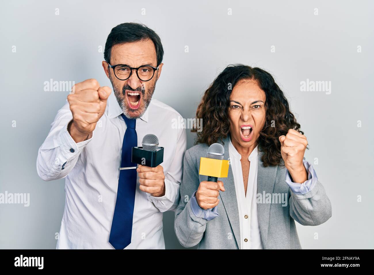 Angry scream at reporter hi-res stock photography and images - Alamy