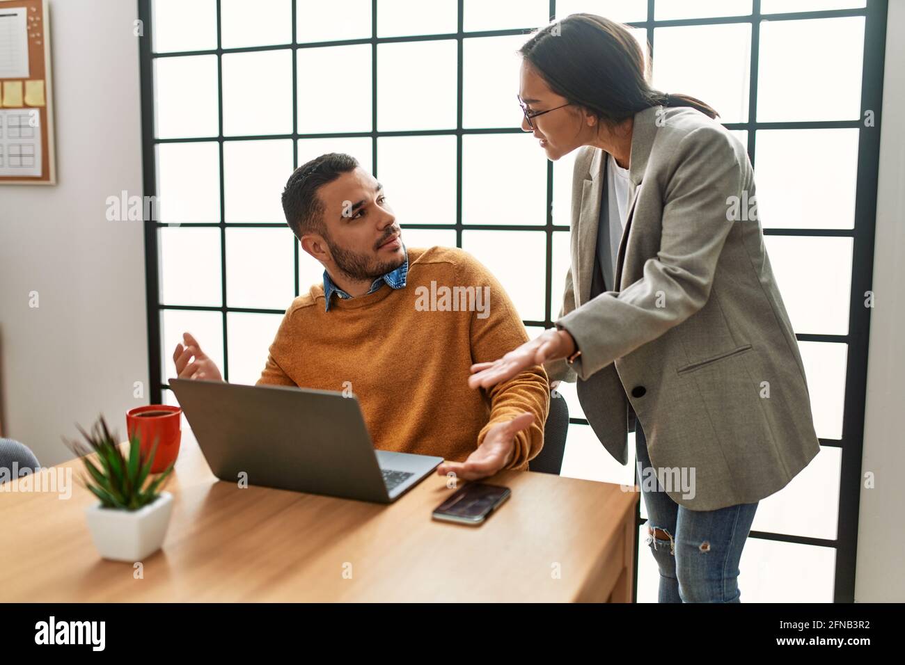 Businessman overworked and stressed of his boss at the office Stock ...