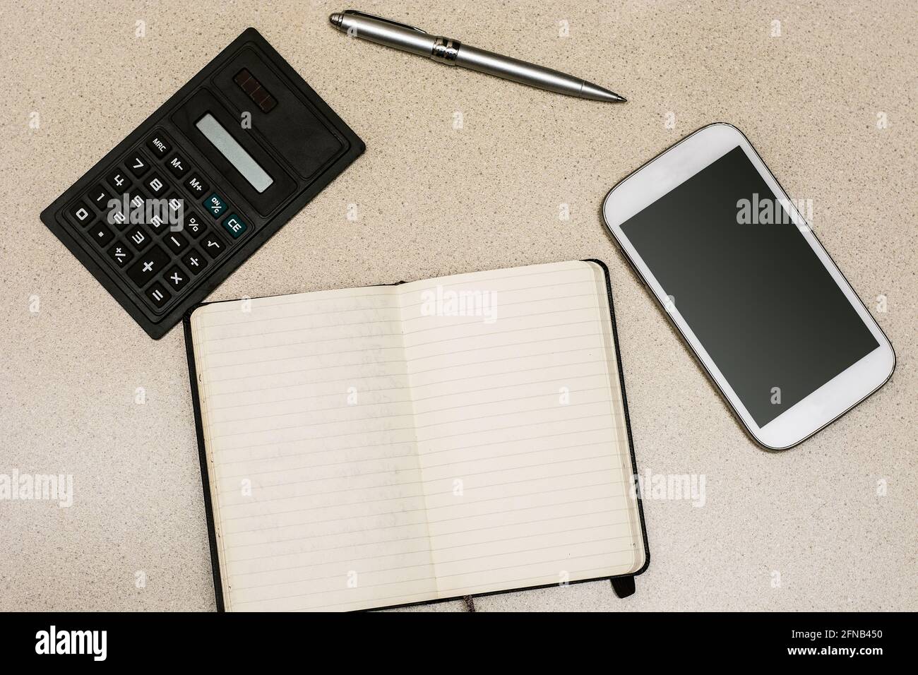 Executive Desk Tools, Messy Businessman, Open Executive Notebook, Touch ...