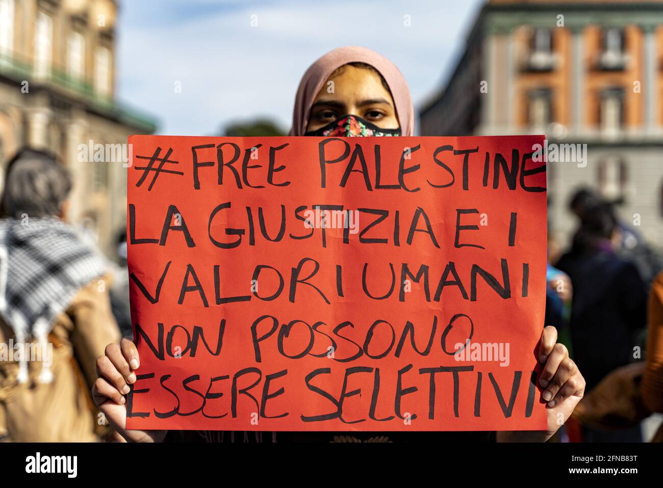 Napoli, Italy. 15th May, 2021. Israel's silence and indifference, the ...