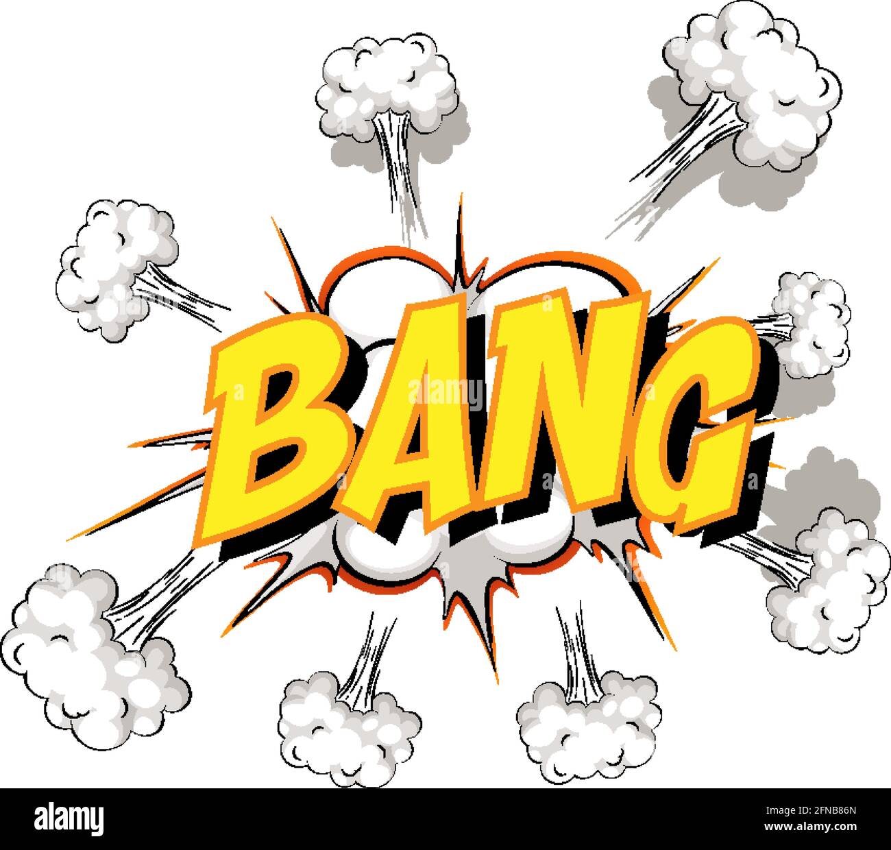 Comic speech bubble with bang text illustration Stock Vector Image ...