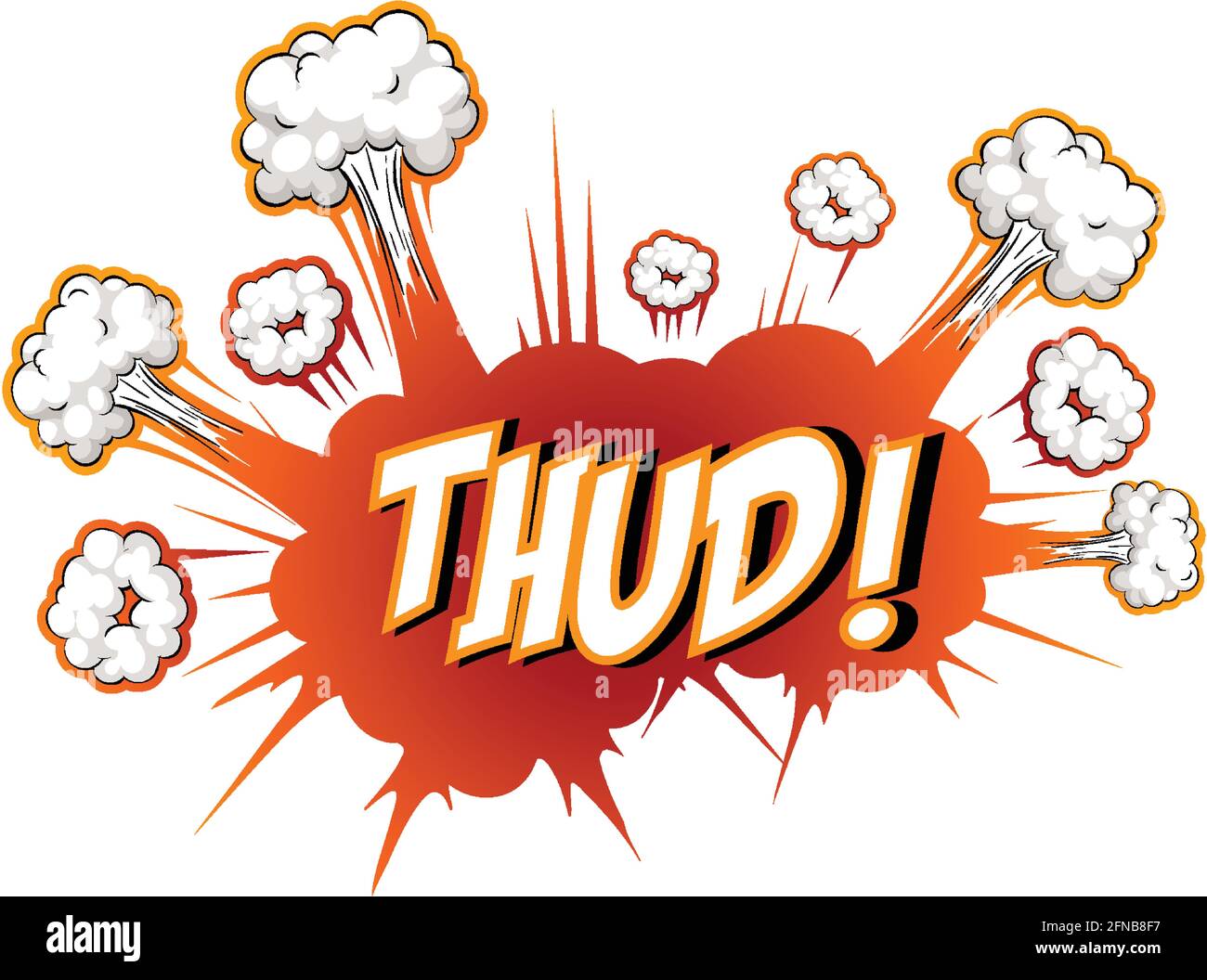Comic speech bubble with thud text illustration Stock Vector Image ...