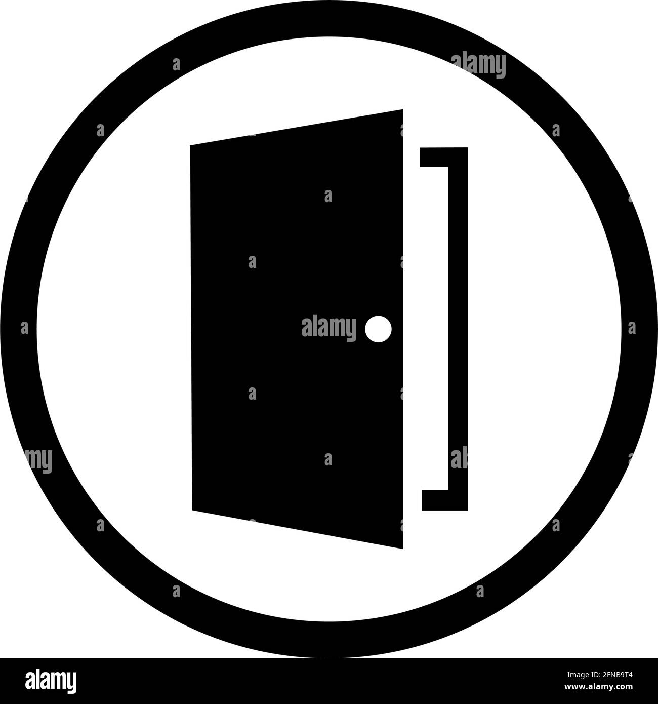 Exit door in line Stock Vector Images - Alamy