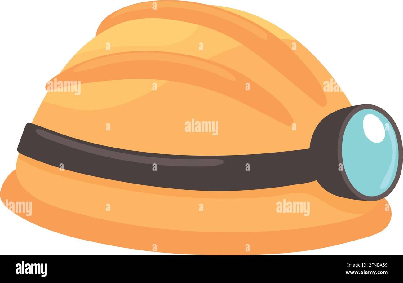 mining helmet with light Stock Vector Image & Art - Alamy