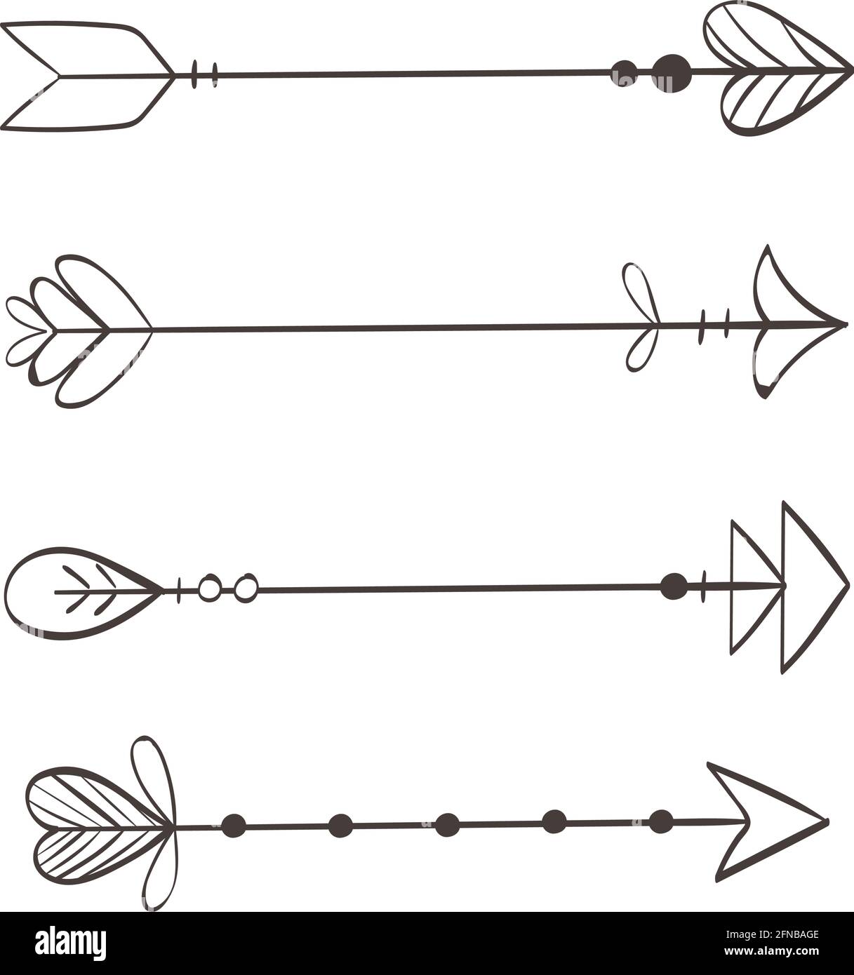 dividers arrows set Stock Vector Image & Art - Alamy