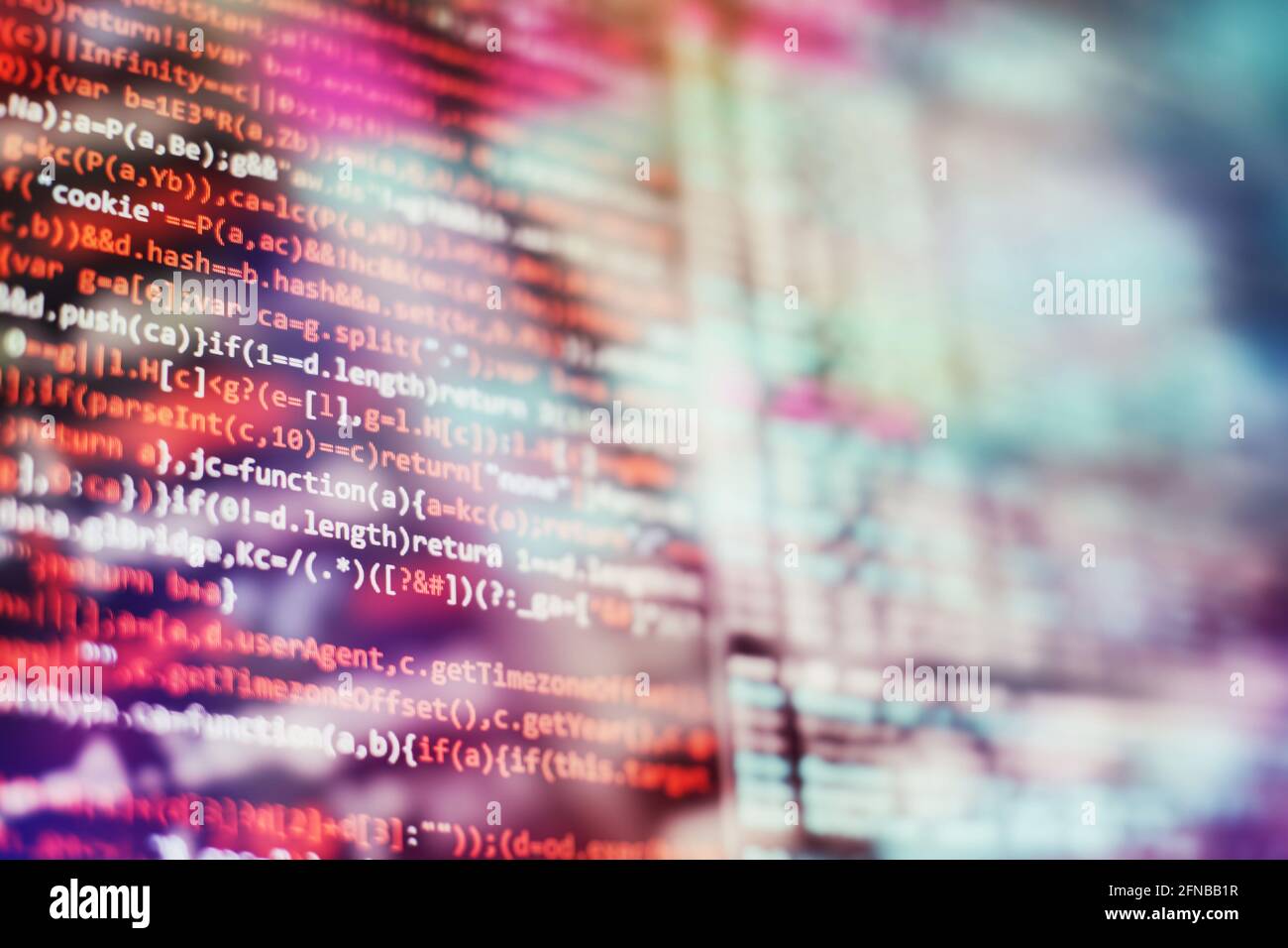 Software developer programming code. Abstract computer script code ... Software developer programming code. Abstract computer script code ...
