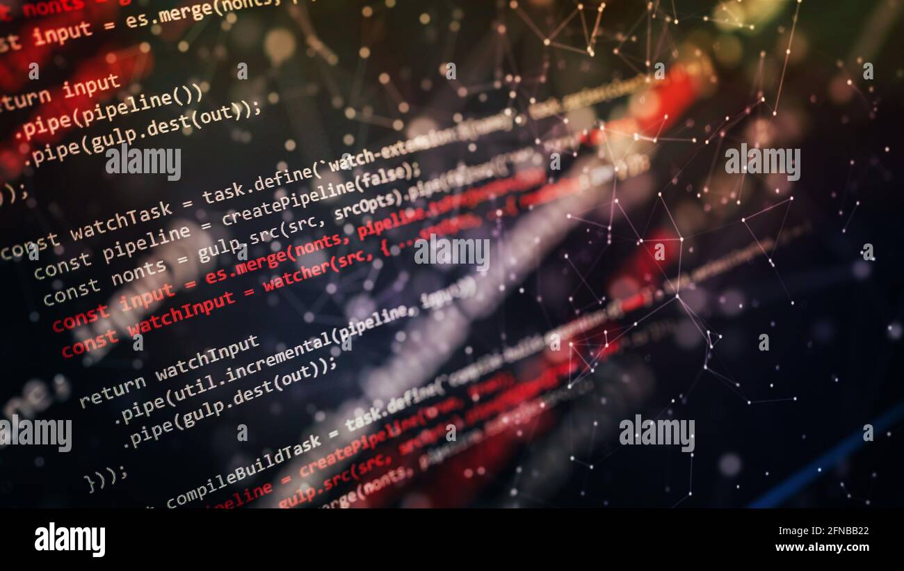 Abstract information technology background. Modern technologies screen ...