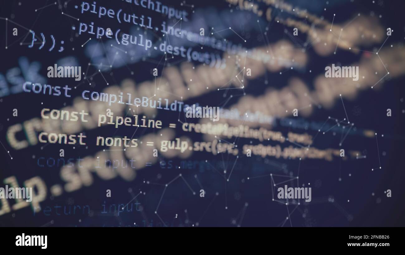 Abstract information technology background. Modern technologies screen ...