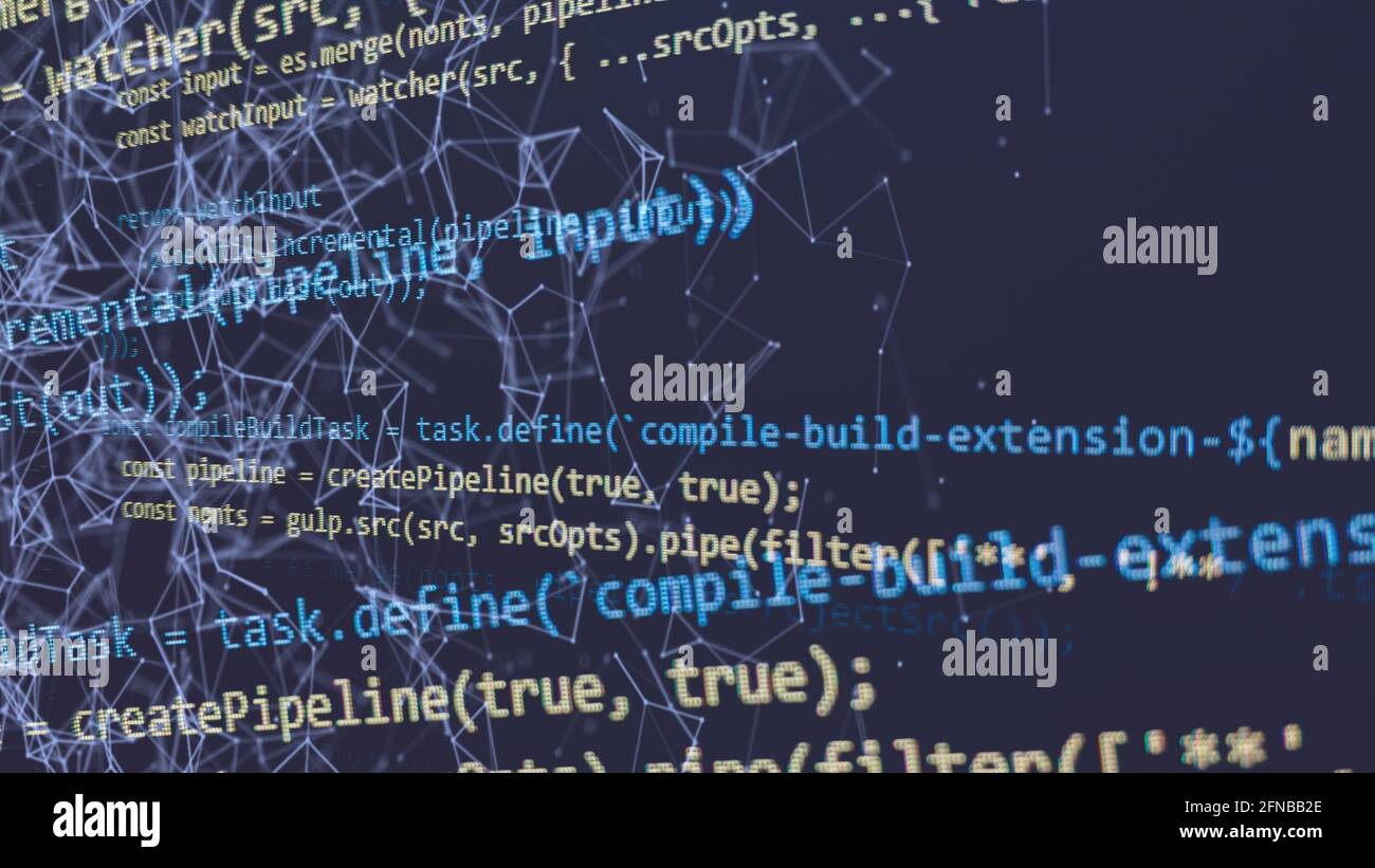 Abstract information technology background. Modern technologies screen ...