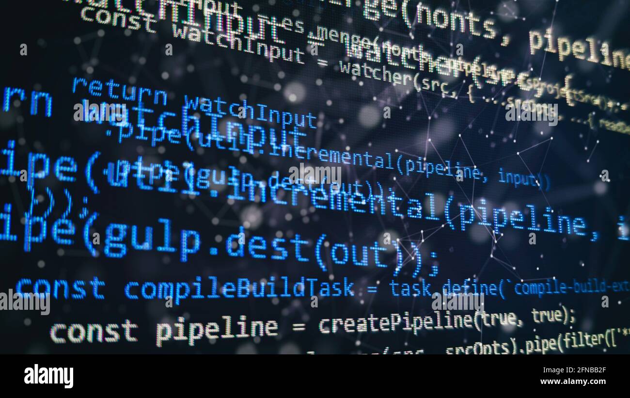 Abstract information technology background. Modern technologies screen ...