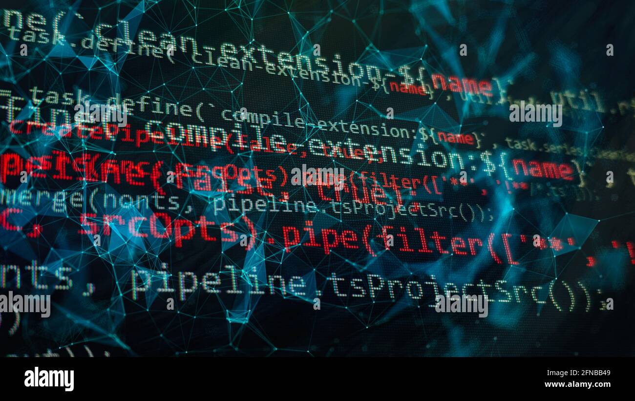 Abstract information technology background. Modern technologies screen ...