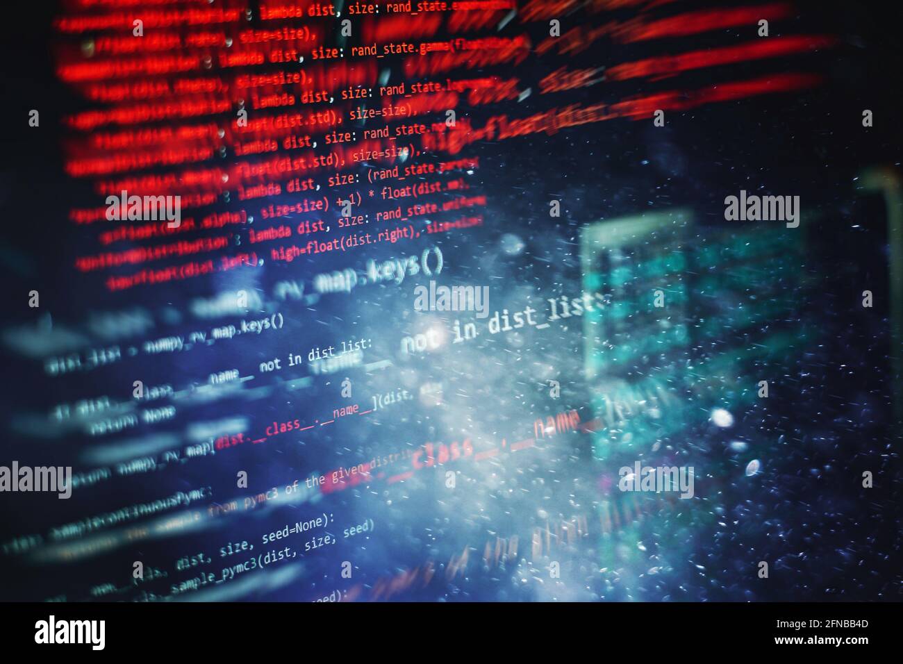 Innovative startup project. Website programming code. IT business Stock ...