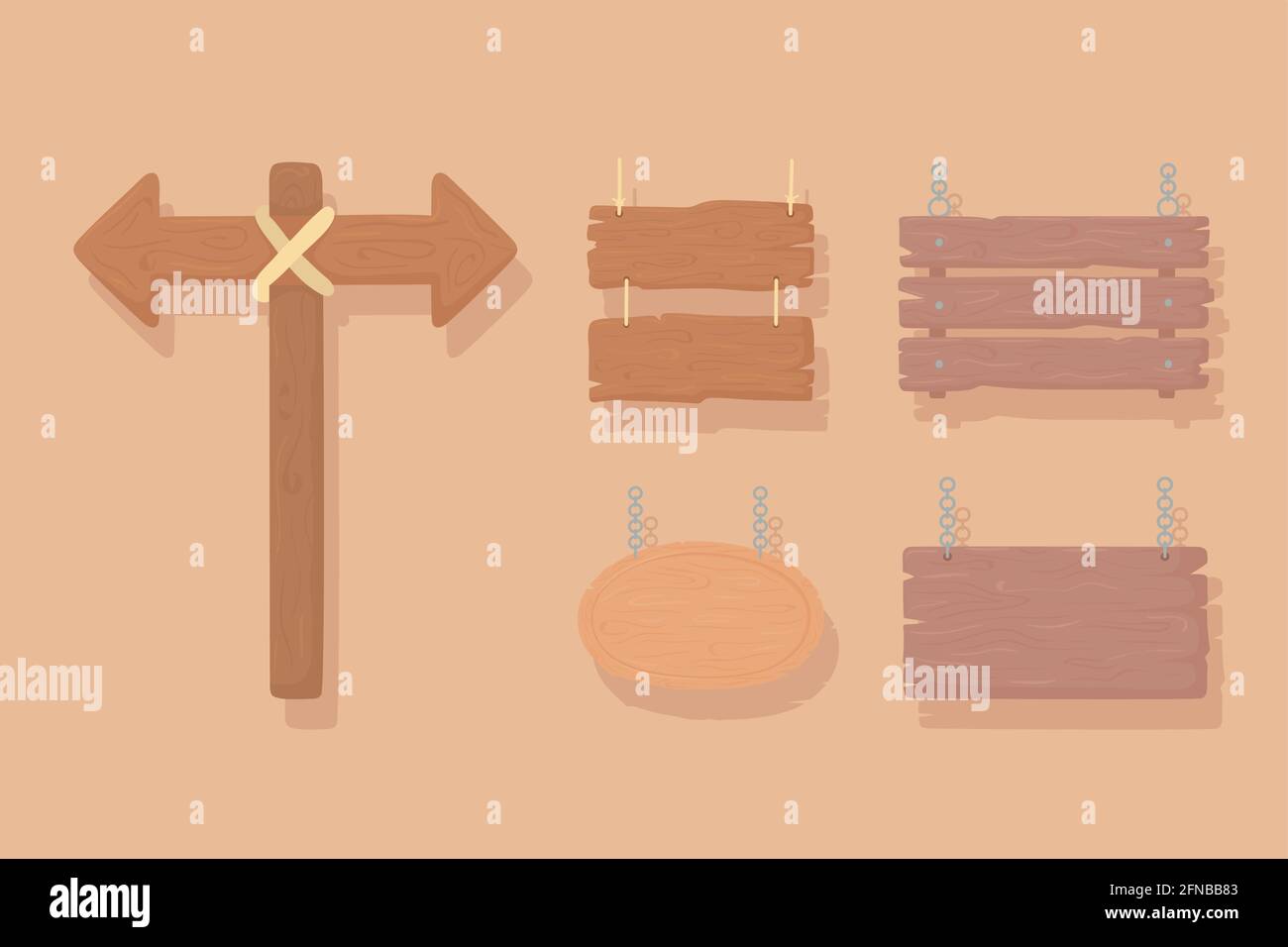 Wooden arrow signs boards Stock Vector Images - Alamy