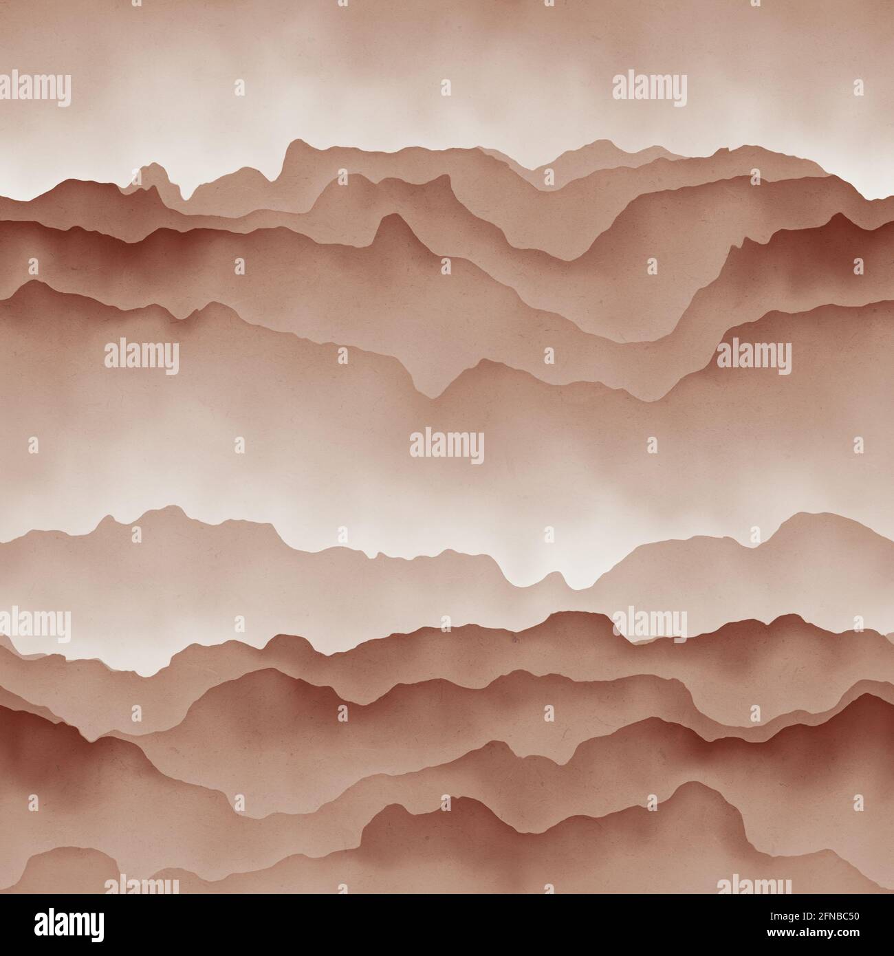 Seamless terracotta colored mountain landscape pattern for print Stock ...