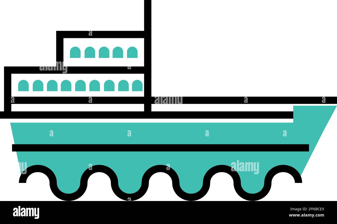 boat water transport linear Stock Vector Image & Art - Alamy