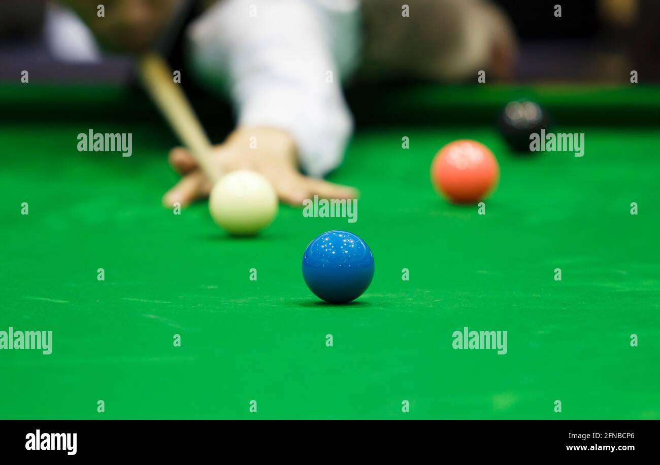Ball and Snooker Player Stock Photo - Alamy