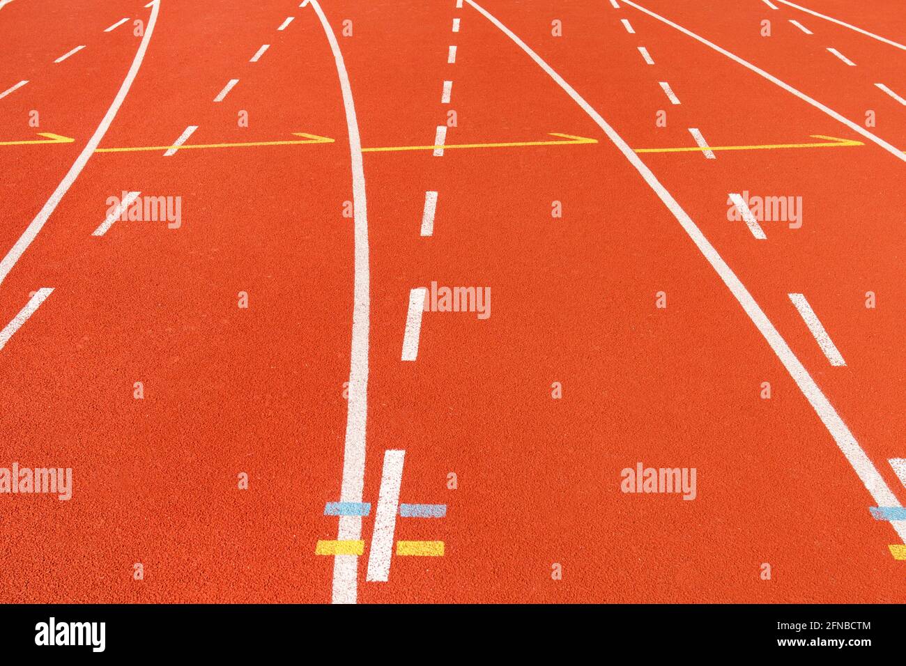 Curve running track Stock Photo - Alamy