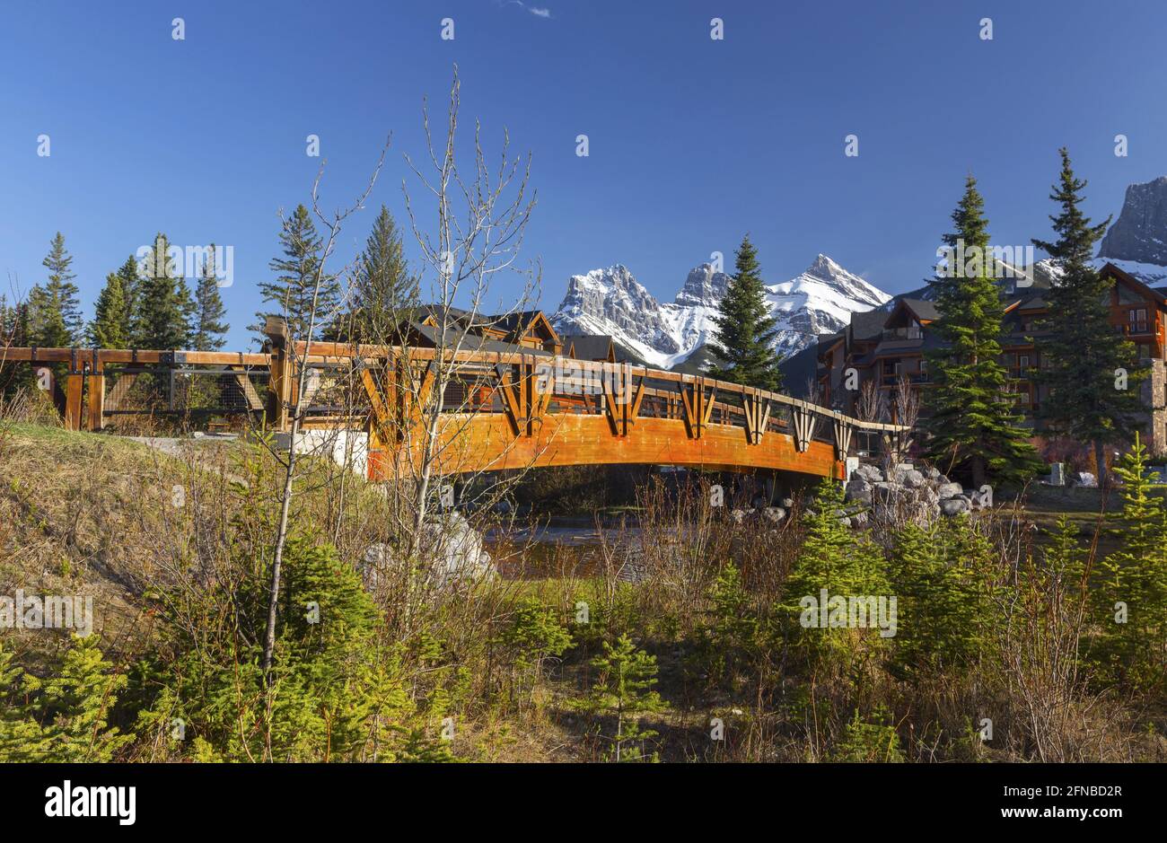 Alpine village bridge hi-res stock photography and images - Alamy